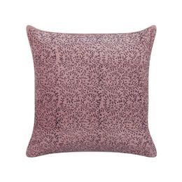 Beliani Dekokissen ROMNEYA in Rosa - (W) 45 x (H) 10 x (L) 45 cm | Gr.: onesize