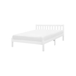 Beliani Doppelbett FLORAC in Wei&szlig; - (W) 147 x (H) 70 x (L) 208 cm | Gr.: onesize