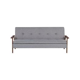 Beliani Schlafsofa TJORN in Grau/Braun - (W) 204 x (H) 84 x (L) 85 cm | Gr.: onesize