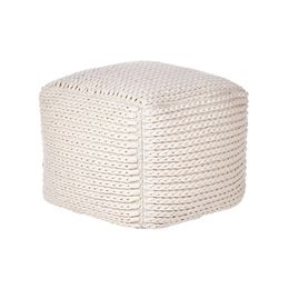 Beliani Pouf DAMAN in Beige - (W) 50 x (H) 35 x (L) 50 cm | Gr.: onesize