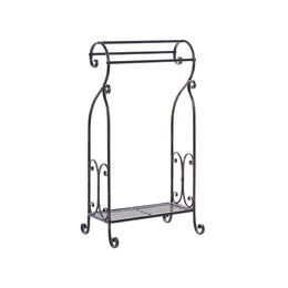 Beliani Handtuchständer LINARES in Schwarz - (W) 49 x (H) 91 x (L) 33 cm | Gr.: onesize