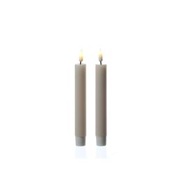 Deluxe Homeart 2x LED Stabkerzen Mia Tafelkerzen Echtwachs H: 15cm in creme | Gr.: onesize