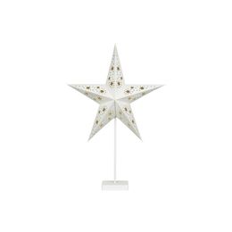 STAR TRADING Stern-Tischleuchte Karo, weiß, 34x55cm in Weiß | Gr.: onesize