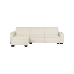 Beliani Ecksofa ROMEDAL in Beige/Schwarz - (W) 290 x (H) 86 x (L) 173 cm | Gr.: onesize