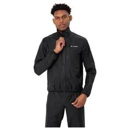 Fahrradjacke Vaude "MEN'S DROP JACKET III", Herren, Gr. M, schwarz (schwarz, schwarz), Obermaterial: 100% Polyester, normal, Jacken Fahrradjacke, f&uuml;r Radsport und Outdoor-Aktivit&auml;ten, winddicht, atmungsaktiv