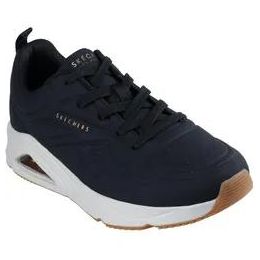 Sneaker Skechers "TRES-AIR UNO", Herren, Gr. 39, schwarz-weiß (schwarz, weiß), Lederimitat, Schuhe, Freizeitschuh, Halbschuh, Schnürschuh mit Skech-Air-Luftpolsterung