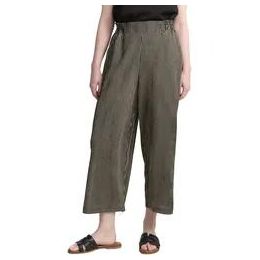 Stoffhose Tom Tailor DENIM, Damen, Gr. S (36), N-Gr, schwarz (schwarz beige stripe), Web, Obermaterial: 99% Polyester, 1% Elasthan, gestreift, loose fit lang, Hosen, Sommerhose mit elastischem Bund