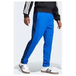 Sporthose Adidas SPORTSWEAR "ESSENTIALS 3-STREIFEN SINGLE JERSEY", Herren, Gr. XXL, N-Gr, blau (royal blau, schwarz, normal, gr.), Obermaterial: 74% Baumwolle, 26% Polyester, Hosen Sporthose, sportlicher Look mit 3-Streifen-Logo, aus Baumwolle und Polyester