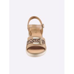 Heine Sandalette in camel-leofarben | Gr.: 40