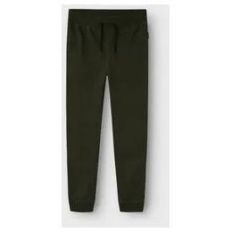 Jogginghose name it "NKMSWEAT für Jungen mit verstellbarem Bund und Kordelzug", Jungen, Gr. 98, N-Gr, grün (rosin), Sweatware, Obermaterial: 80% Baumwolle, 20% Polyester, unifarben, regular fit knöchellang, Hosen, unifarben, casual, regular fit, Baumwollmix, Rundhals