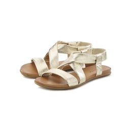 Lascana Sandale in goldfarben | Gr.: 39