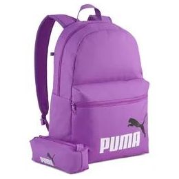 Rucksack Puma "PHASE BACKPACK SET", lila (wild berry), Rucksäcke, Netz, Polyester, unifarben, inkl. Federtasche