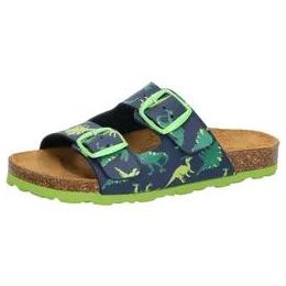 Hausschuh Lico "Pantolette Bioline Universe", Gr. 38, grün, Synthetik, Schuhe