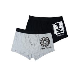 2er Pack Pink Floyd Boxershorts in grau/schwarz | Gr.: M