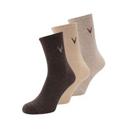 Trendyol Socken Herren Größe 41/45 braun / brokat / cappuccino