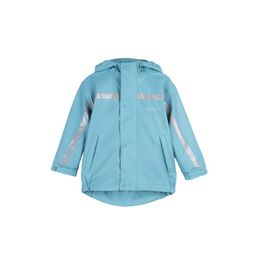 BMS Regenjacke Matschjacke gef&uuml;ttert f&uuml;r Kinder in smoke blue | Gr.: 116