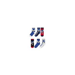 Sonic Kindersocken 23&ndash;34 &ndash; 6er Pack | Gr.: onesize