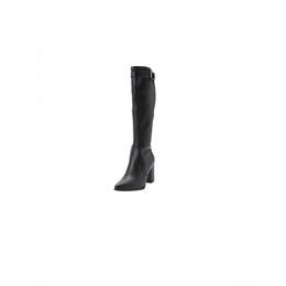 KOROSHI Stiefel mit hohem Absatz in Lederoptik und Schnalle in SCHWARZ | Gr.: 41