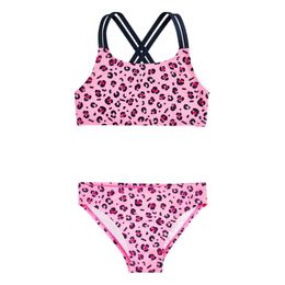 Playshoes UV-Schutz Bikini Leo-Print in Pink | Gr.: 98/104