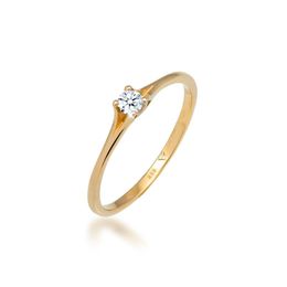 Elli DIAMONDS Ring 585 Gelbgold Verlobungsring in Gold | Gr.: 54