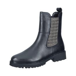 Remonte Chelsea Boots, Freizeit Stiefeletten in schwarz/schwarz-gold/schwarz | Gr.: 42