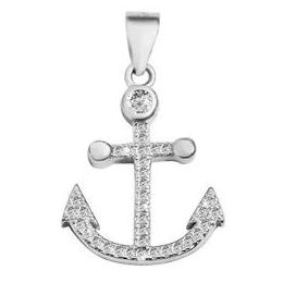 Adelia&acute;s Kettenanh&auml;nger ADELIA ́S "moderner Anker Anh&auml;nger aus 925 Sterling Silber", silber, Schmuckanh&auml;nger, Damen, Silber 925 (Sterlingsilber), Kettenanh&auml;nger