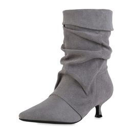 VAN HILL Klassische Stiefeletten Kristina in Grau | Gr.: 40