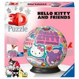Puzzleball Ravensburger "Hello Kitty and Friends", bunt, Puzzles, KinderØ:12,9cm, Made in Europe, Ø:12,9cm