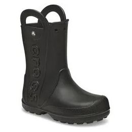 Gummistiefel Crocs "Handle It Rain Boot", Damen, Gr. 38, schwarz, CrosliteTM, Schuhe, Regenstiefel, Kinderstiefel mit praktischen Tragegriffen