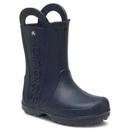 Gummistiefel Crocs "Handle It Rain Boot", Damen, Gr. 39, blau (navy), CrosliteTM, Schuhe, Regenstiefel, Kinderstiefel mit praktischen Tragegriffen