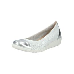 Caprice Ballerinas in Weiß/Silber | Gr.: 36