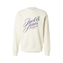 Jack & Jones JACK & JONES Sweatshirt 'JORINWOOD' Herren Gr&ouml;&szlig;e S navy / rot / offwhite