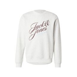 Jack & Jones JACK & JONES Sweatshirt 'JORINWOOD' Herren Gr&ouml;&szlig;e XL hellblau / schoko / wei&szlig;meliert