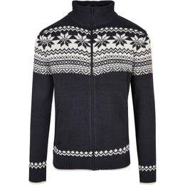 Brandit Strickjacke Herren Größe 4XL navy / weiß