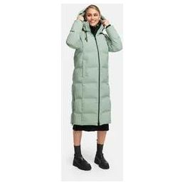 Winterjacke Marikoo "Tikoraa", Damen, Gr. S, smokey mint, Obermaterial: 100% Polyester; Futter: 100% Polyester; Wattierung: 100% Polyester; &Auml;rmelfutter: 100% Polyester, Jacken Winterjacke, mit extra langem Schnitt und hohem Kragen