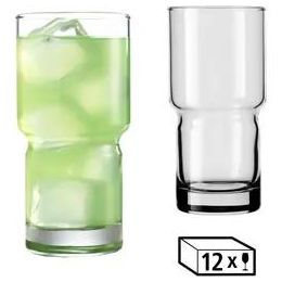 Gläser-Set Libbey "Beverage Glas -NEWTON- 355 ml, Ø: 7 cm, H: 14,5 cm, 12er Set", transparent, H:14,5cm Ø:7cm, Glas, Trinkgefäße, hochwertig verarbeitet, im modernen Design