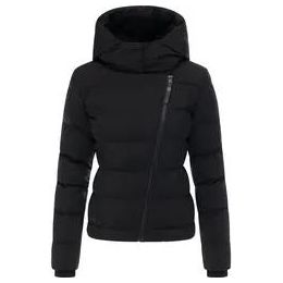 Steppjacke Ragwear "Harlen YOUMODO", Damen, Gr. XXXL(46), schwarz, Obermaterial: 100% Polyester. Innenfutter: 100% Polyester. Wattierung: 100% Polyester, tailliert h&uuml;ftlang, Rundhals, &Auml;rmel ohne &Auml;rmelschlitz Rippb&uuml;ndchen, Jacken Steppjacke, Wasserdichte Winterjacke mit Kapuze