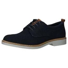 Schnürschuh IMac "IMac Halbschuhe Leder/Textil", Herren, Gr. 44, blau, braun, Leder, Textil, Schuhe