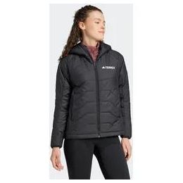 Outdoorjacke Adidas TERREX "W MT INS HO JKT", Damen, Gr. S, schwarz, Obermaterial: 100% Polyester, normal, Jacken Outdoorjacke