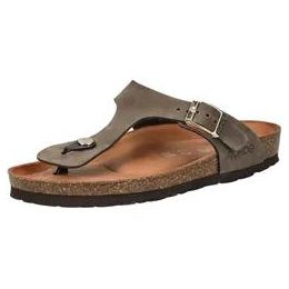 Zehentrenner Rohde "Rohde Pantoletten Nubukleder", Damen, Gr. 37, braun (mocca), Nubukleder, Schuhe