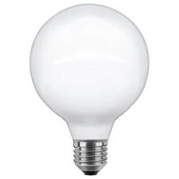 Segula LED-Leuchtmittel "Vintage Line", Energieeffizienz: F (A-G), weiß (wollweiß), L:125cm Ø:80cm, Leuchtmittel, dimmbar, Globe 80 opal, E27