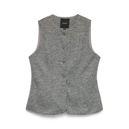 Véro Moda VERO MODA Damen Anzugweste "VMBERLIN SL WAISTCOAT NOOS"schwarz detail:salt and pepper, Gr. XS, gemustert, Web, Obermaterial: 95% Polyester, 5%