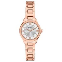 Quarzuhr Fossil "GILMORE", gold (roségoldfarben), Armbanduhren, Damen, Armbanduhr, Damenuhr, Edelstahlarmband, analog