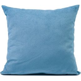 Gözze Dekokissen GÖZZE "Capri Cord", petrol, unifarben, B:60cm H:10cm L:60cm, Polyester, Dekokissen_Sitzkissen_Kissenhüllen