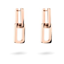 Paar Creolen Liebeskind Berlin "Schmuck Geschenk Edelstahl Ohrringe The Mini Link", rosa (roségoldfarben), Ohrringe, Damen, 10mm, Edelstahl, Einhänger abnehmbar