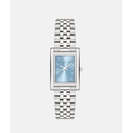 Quarzuhr Liebeskind Berlin "Classic Square", silberfarben, hellblau, Armbanduhren, Damen, Armbanduhr, Damenuhr, Edelstahlarmband, analog