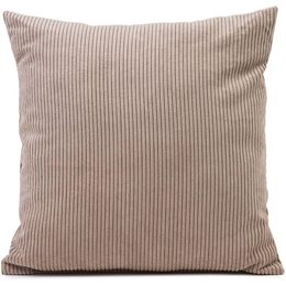 Gözze Dekokissen GÖZZE "Capri Cord", taupe, unifarben, B:60cm H:10cm L:60cm, Polyester, Dekokissen_Sitzkissen_Kissenhüllen