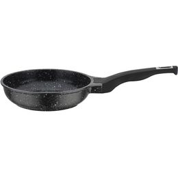 Bratpfanne GSW "Titanium Granit Advanced", schwarz, H:5cm Ø:20cm, Pfannen, Bratpfanne aus Aluminium-Guss mit Antihaft-Versiegelung