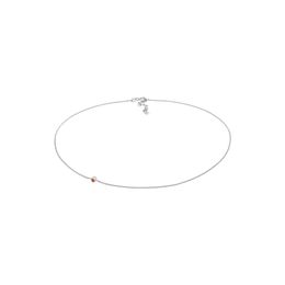 Elli Halskette Choker, Opal Damen Größe 36 rot / silber