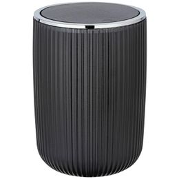 Kosmetikeimer Wenko "Agropoli", grau, H:27cm T:19cm, Kunststoff, Mülleimer